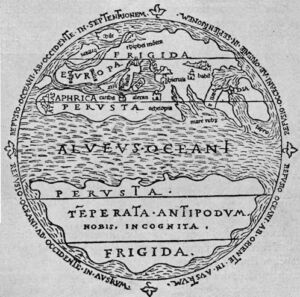 The Western Hemisphere According to Macrobius. - Atlan.org